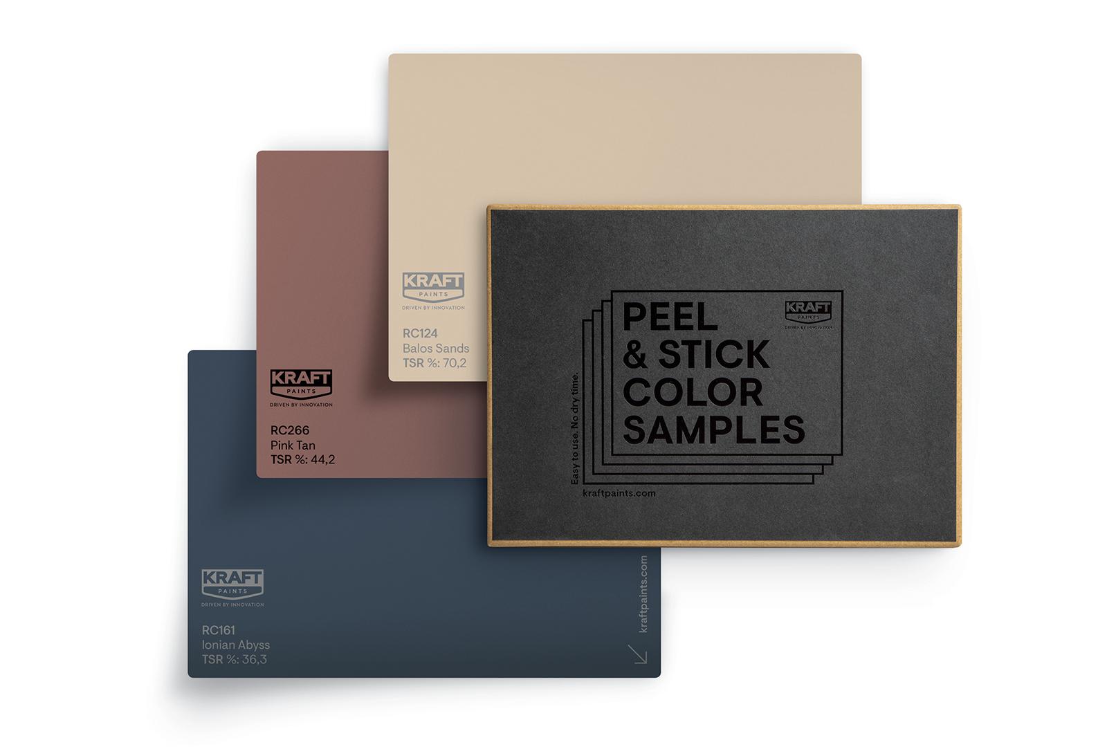 PEEL & STICK COLOR SAMPLES! H KRAFT Paints καινοτομεί με τα νέα ...