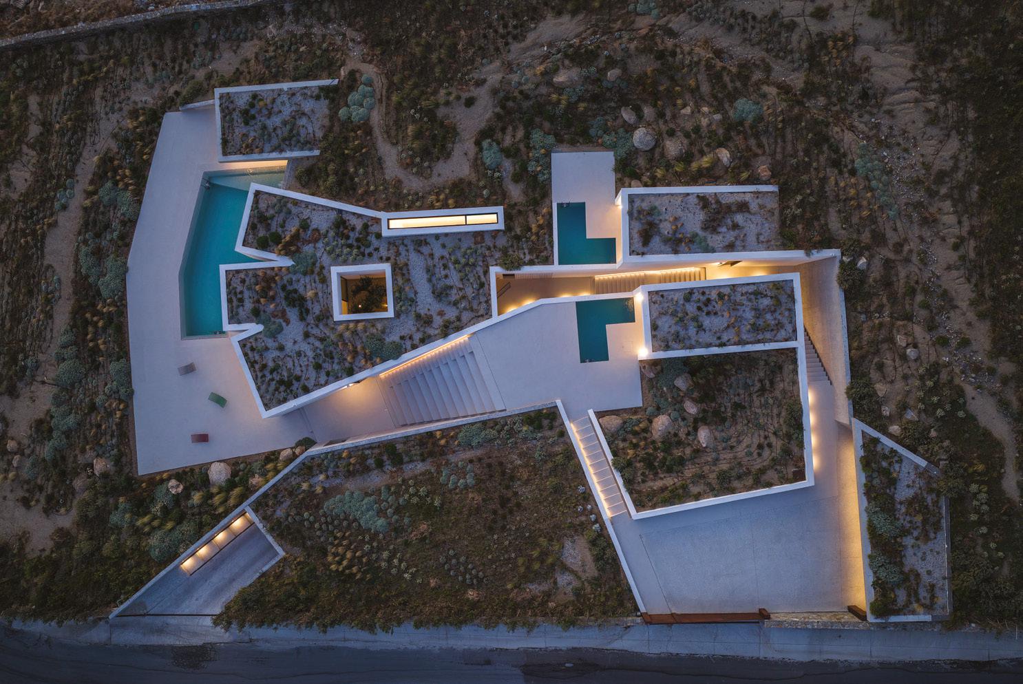 Index - Latypi Residence. Μονώροφη κατοικία με υπόσκαφο τμήμα στη Μύκονο